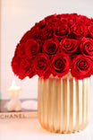 Golden Half Ball Rose Centerpiece – Le Panier De Fleurs