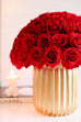 Golden Half Ball Rose Centerpiece – Le Panier De Fleurs